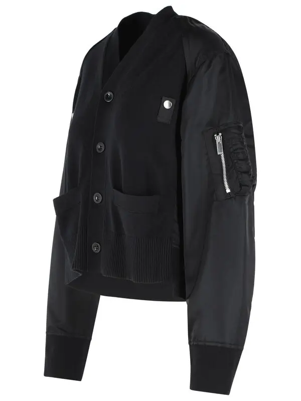 Sacai Cotton Blend Cardigan