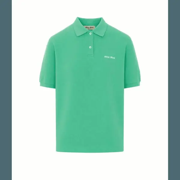 Miu Miu Logo Polo - Green