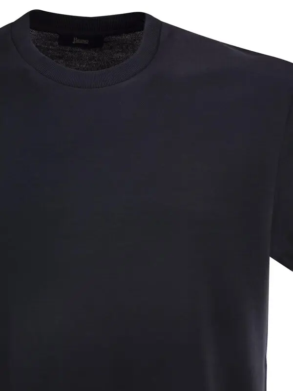 Herno Cotton Jersey T-shirt - Blue