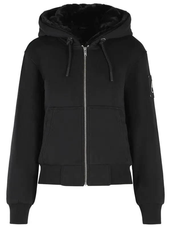 Moose Knuckles Bunny Cotton Blend Sweatshirt - Black