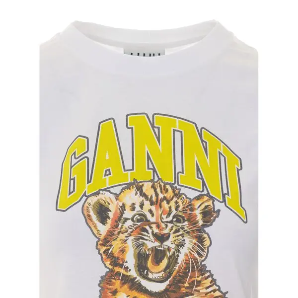 GANNI T-shirt With Tiger