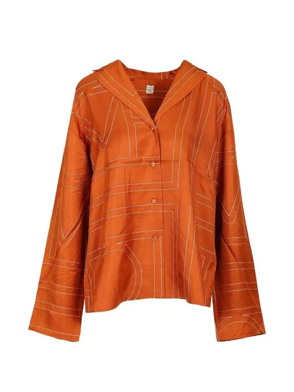 TOTEME Monogram Pajama Top