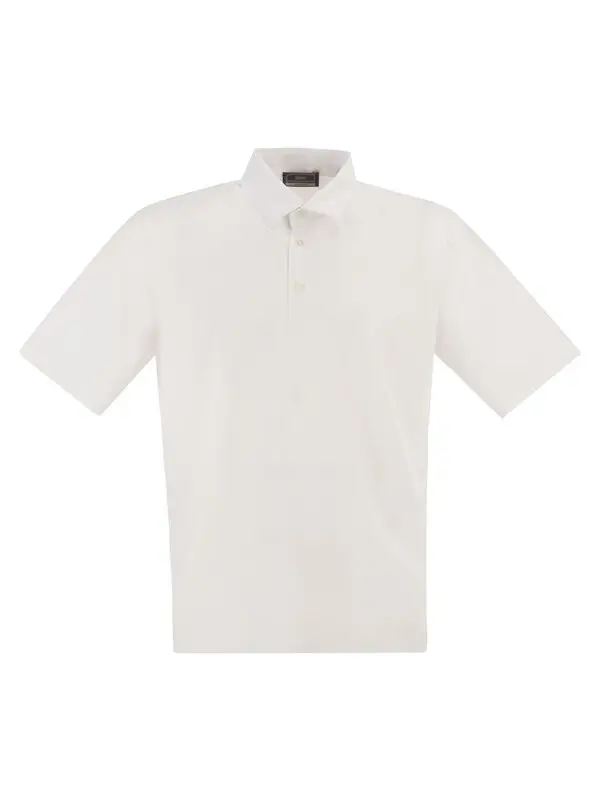 Herno Technical Functional Fabric Polo Shirt - White