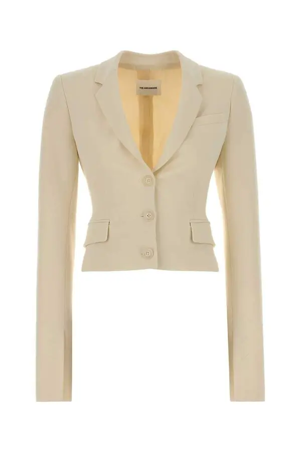 Andamane Crepe Zefira Blazer - Yellow