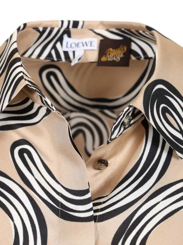 Loewe Silk Balloon Shirt - Cream