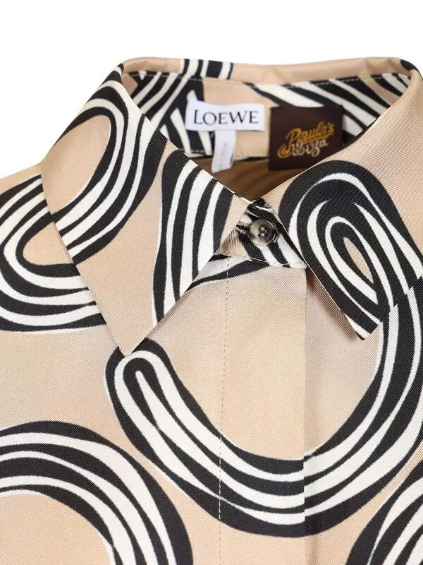 Loewe Silk Balloon Shirt - Cream