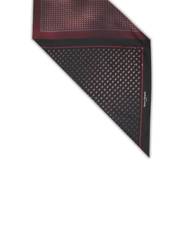 MAISON MARGIELA And Burgundy Silk Scarf