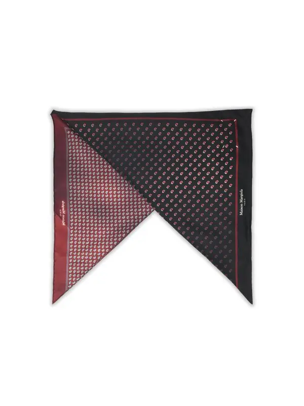 MAISON MARGIELA And Burgundy Silk Scarf