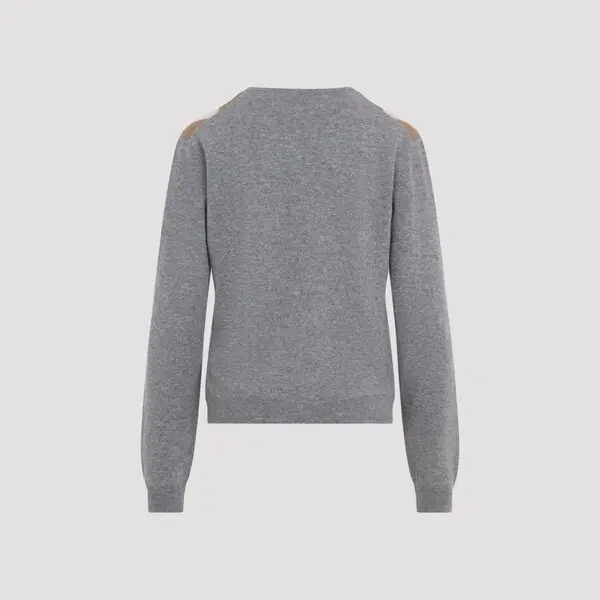 Prada Argyle V-neck Sweater