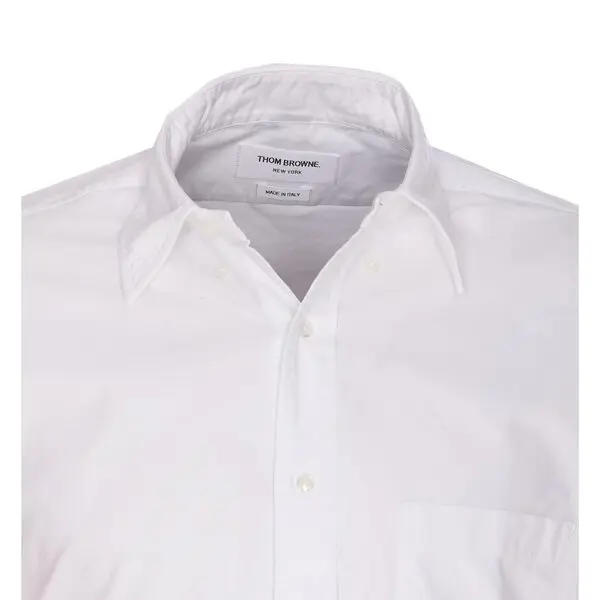 Thom Browne Armband Stripe Logo Oxford Shirt - White