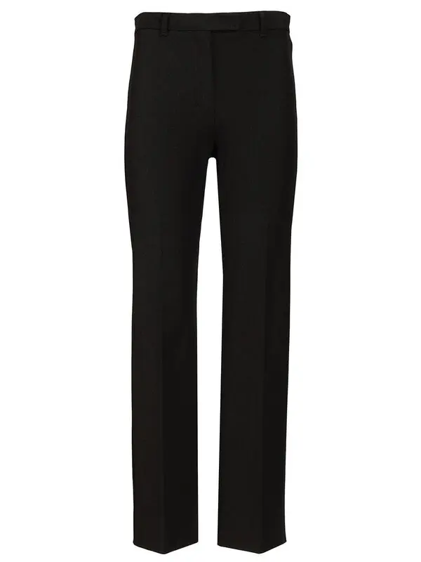 Max Mara Stretch Cotton Blend Trousers - Black