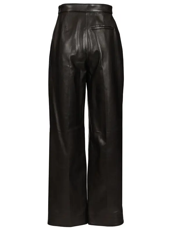 Bottega Veneta Glosse Leather Trousers