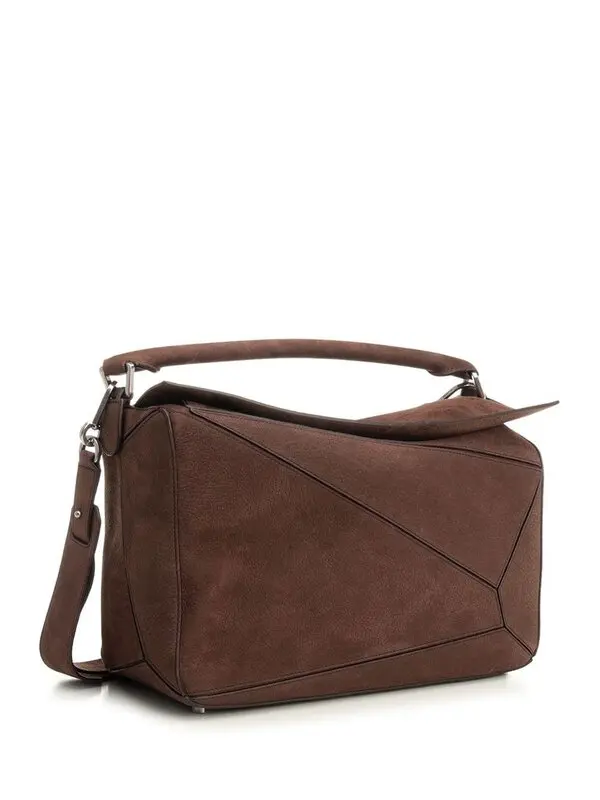 Loewe Large Puzzle Bag - Brown