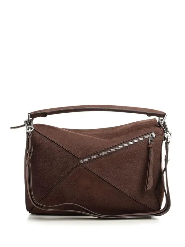 Loewe Large Puzzle Bag - Brown