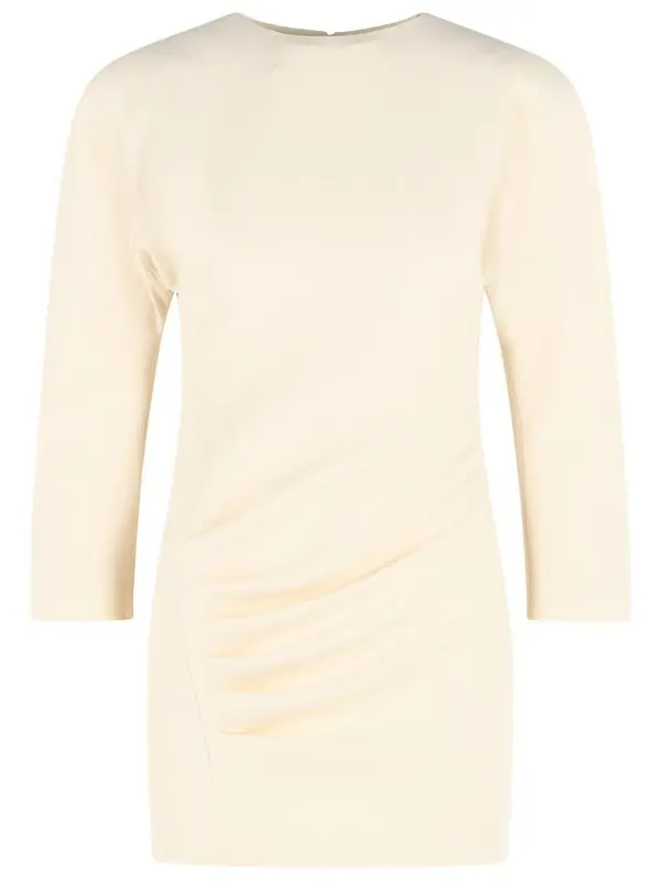 Andamane New Amanda' Mini Dress In Milk Polyester