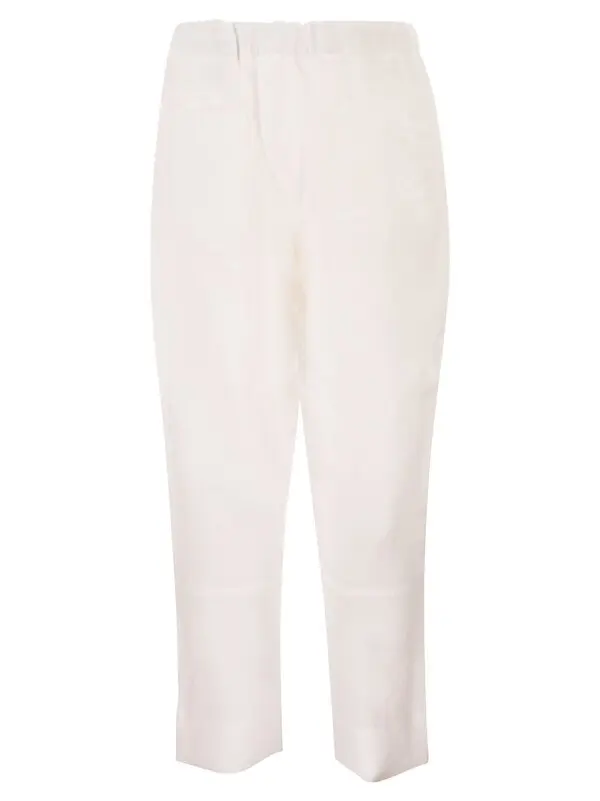 Kiton Tailored Linen Drawstring Trousers