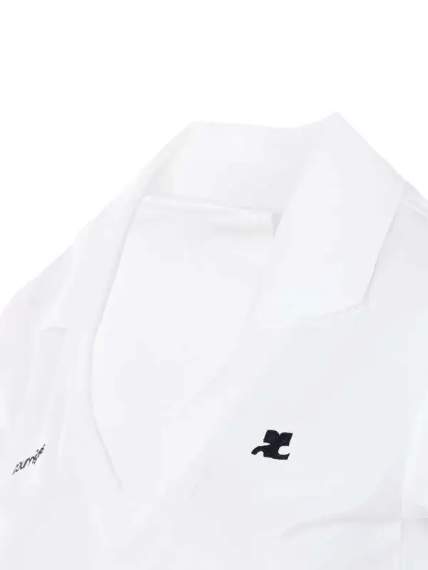 COURREGES V-neck T-shirt
