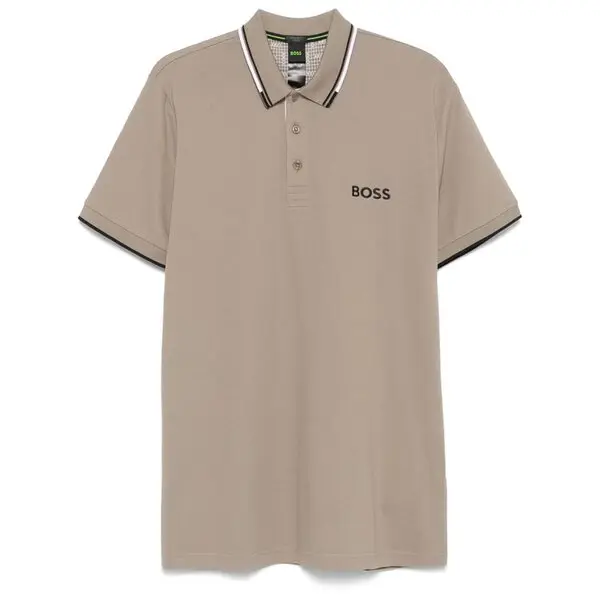 BOSS Grey Polo Shirts - Gray