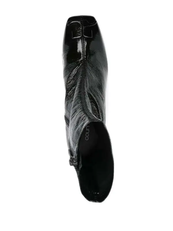 COURREGES Logo Appliqué Boots - Black