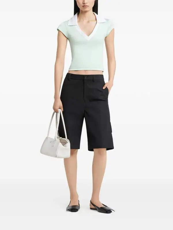 COURREGES V-neck T-shirt