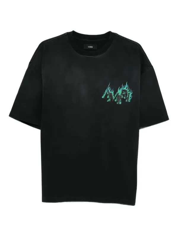 Amiri Crew-neck, Short-sleeved T-shirt - Black