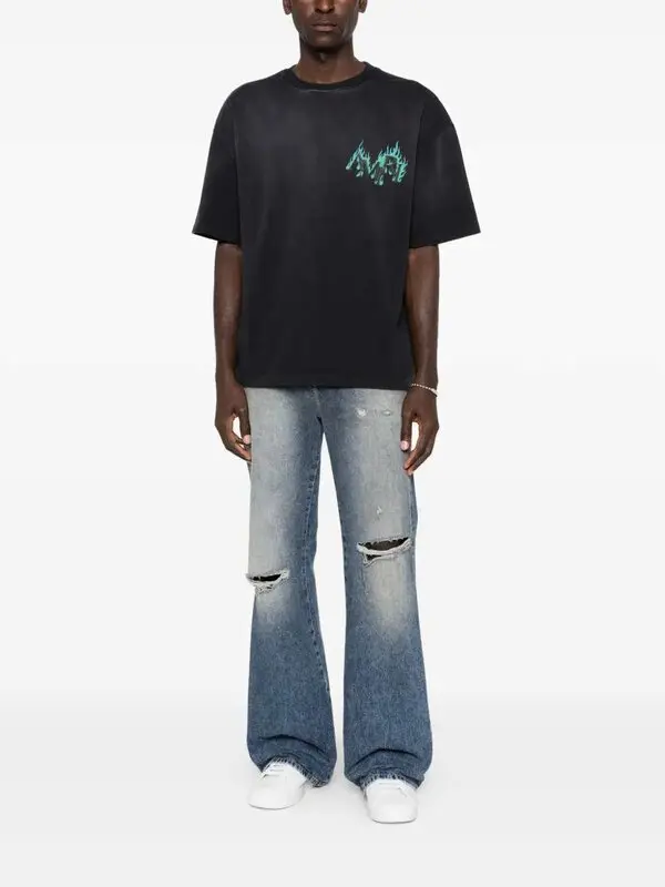 Amiri Crew-neck, Short-sleeved T-shirt - Black