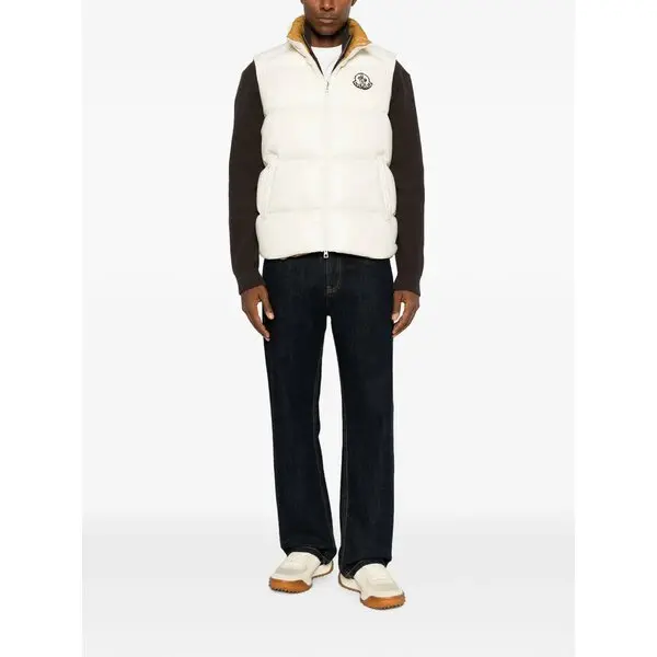 Moncler Quilted Down Waistcoat - White