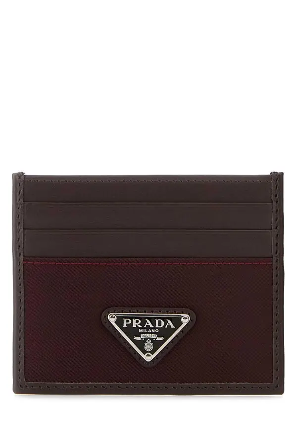 Prada Dark Leather Card Holder