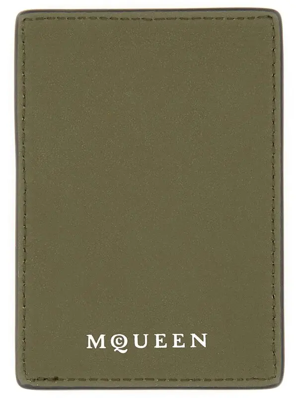 Alexander McQueen Magnetic Card Holder Skull