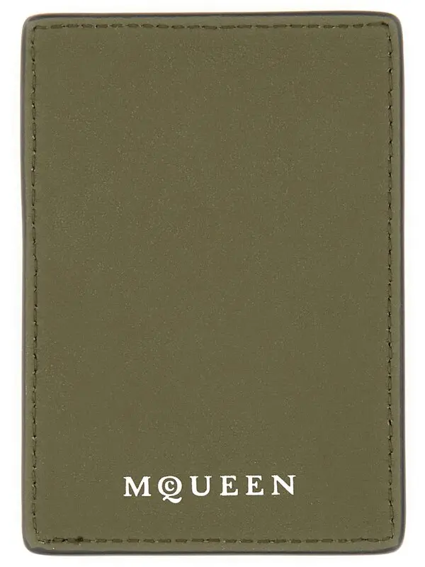 Alexander McQueen Magnetic Card Holder Skull