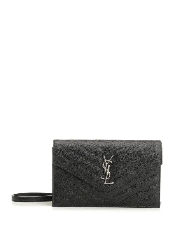 Saint Laurent Envelope Clutch Bag - Black