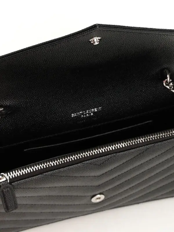 Saint Laurent Envelope Clutch Bag - Black