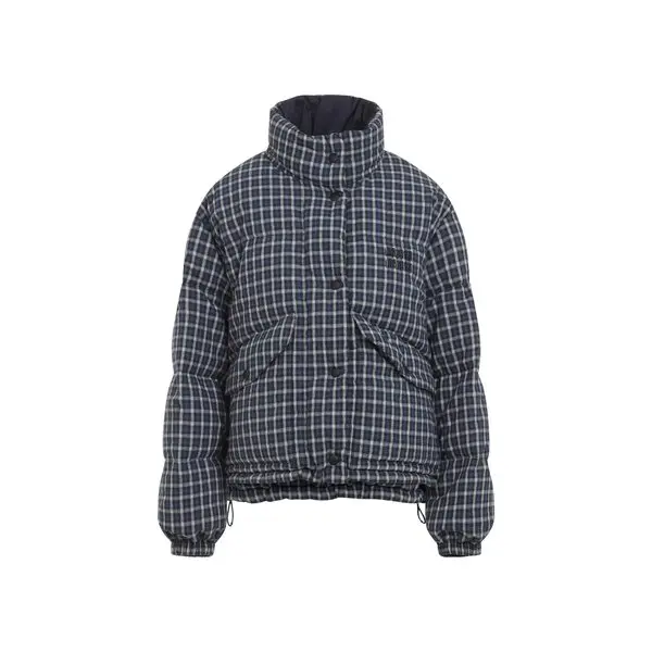 Miu Miu Reversible Checked Down Jacket