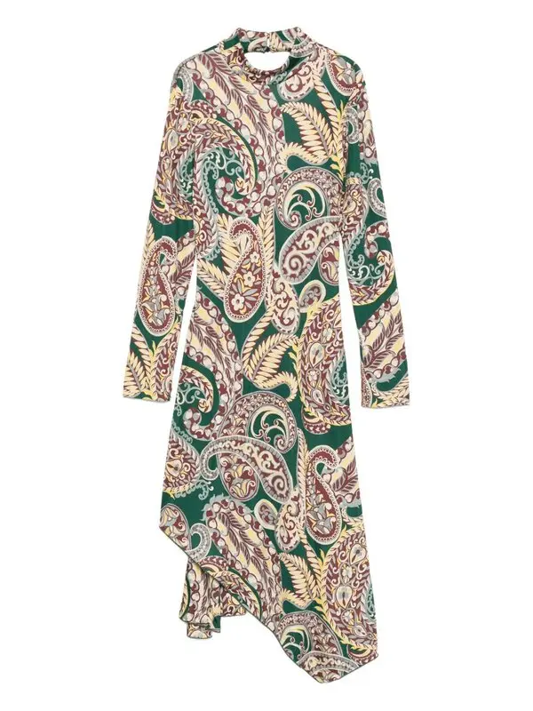 Etro Paisley Print Midi Dress