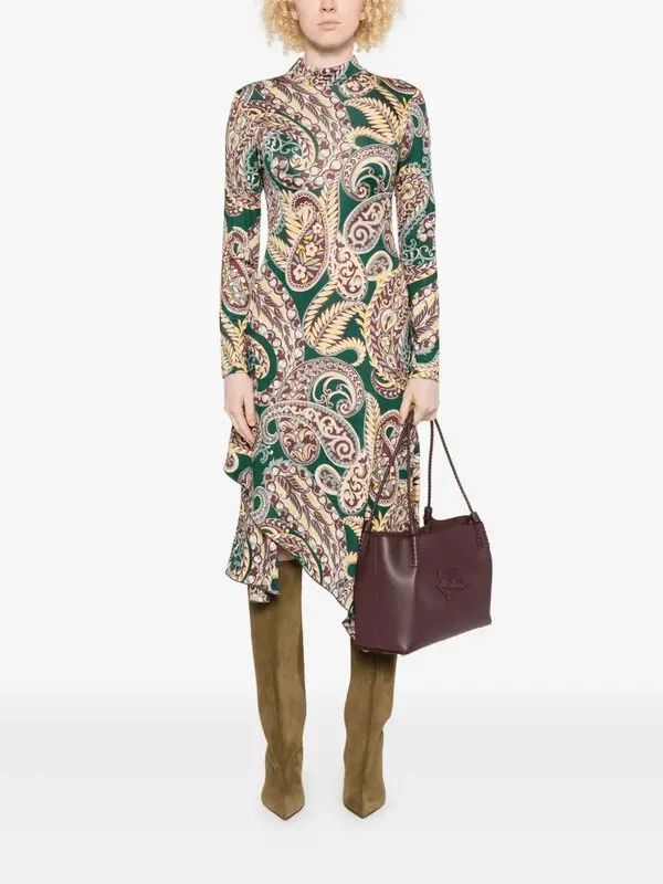 Etro Paisley Print Midi Dress