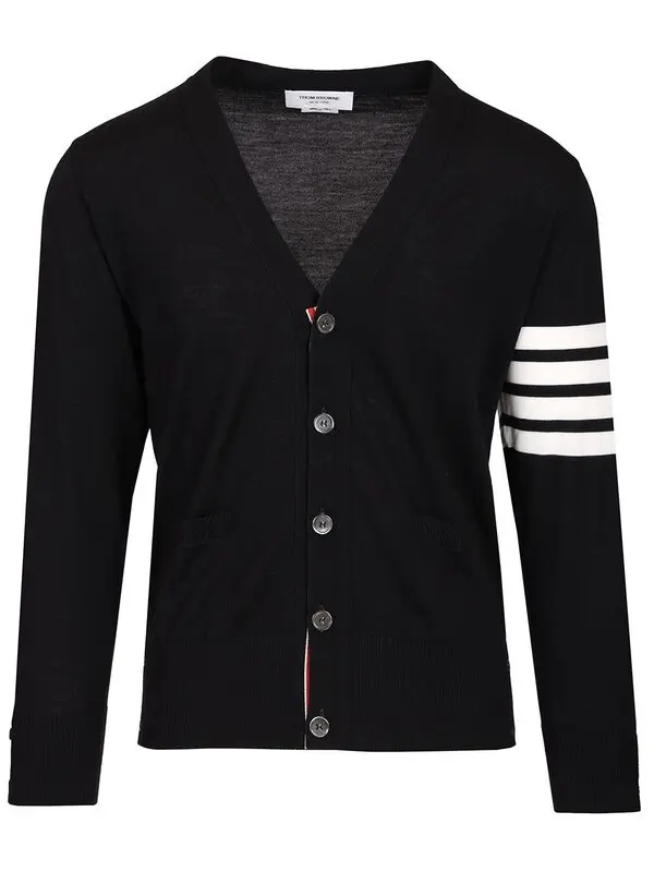 Thom Browne Classic 4-barrelled Merino Wool Cardigan