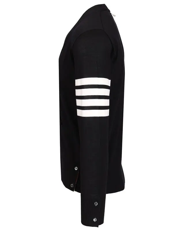 Thom Browne Classic 4-barrelled Merino Wool Cardigan