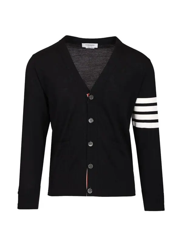 Thom Browne Classic 4-barrelled Merino Wool Cardigan