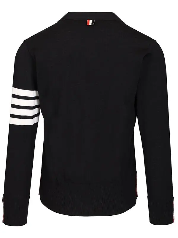 Thom Browne Classic 4-bar Merino Wool Cardigan