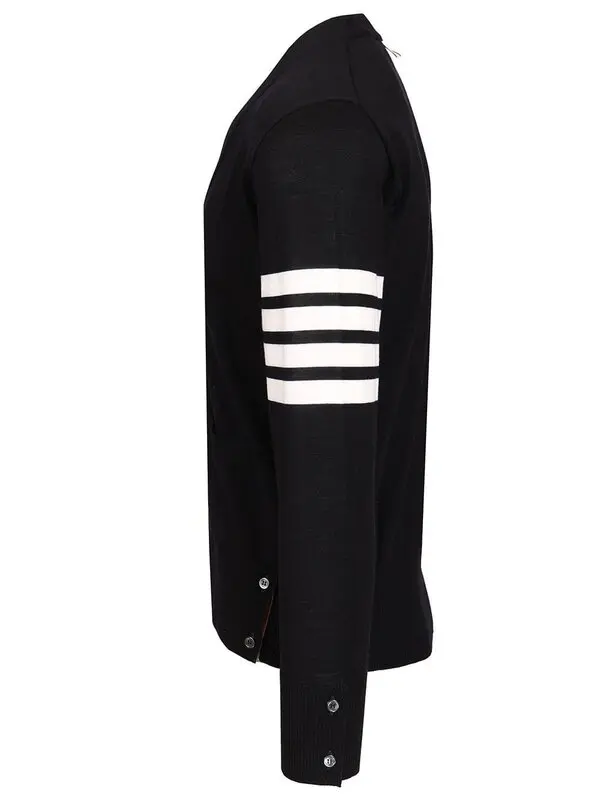 Thom Browne Classic 4-bar Merino Wool Cardigan