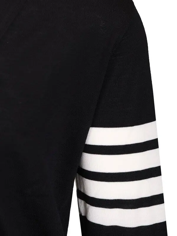 Thom Browne Classic 4-bar Merino Wool Cardigan