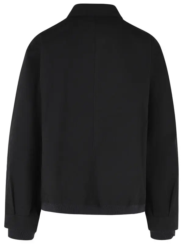 Sacai And Green Polyamide Reversible Jacket