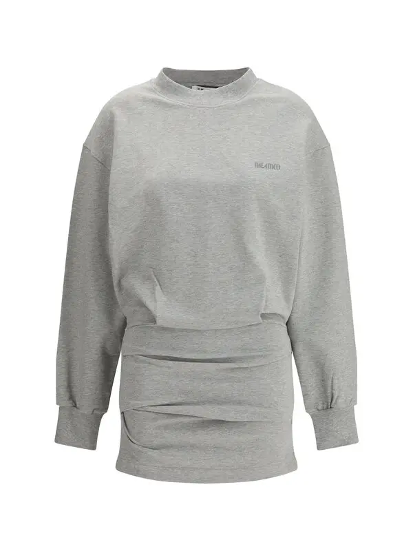 Attico American Fleece Mini Dress - Gray
