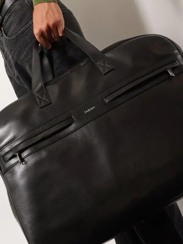 Saint Laurent Camp Leather Travel Bag