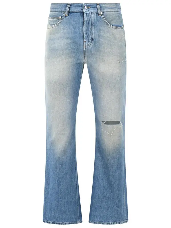 Amiri Slash Bootcut' Light Denim Jeans