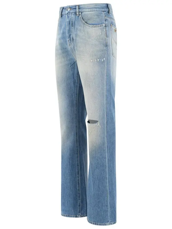 Amiri Slash Bootcut' Light Denim Jeans