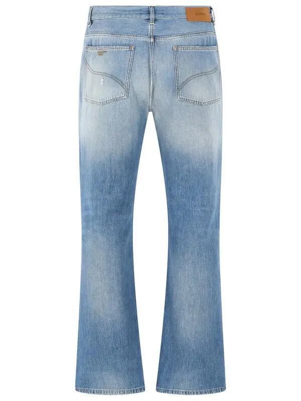 Amiri Slash Bootcut' Light Denim Jeans