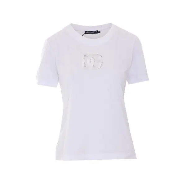 Dolce & Gabbana Dg Patch Logo T-shirt - White