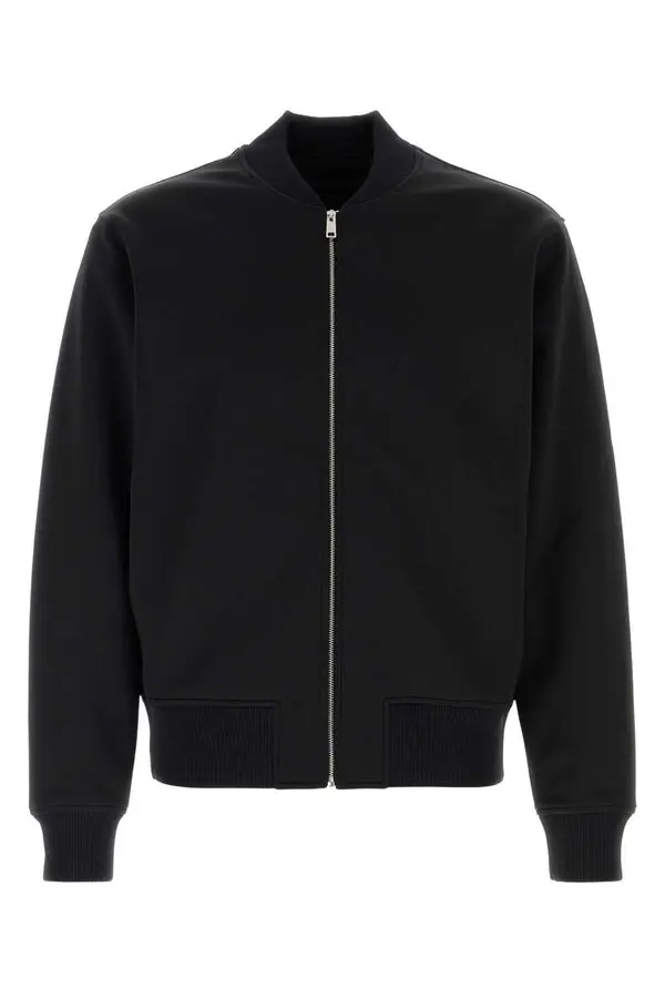 Prada Stretch Polyester Bomber Jacket - Black