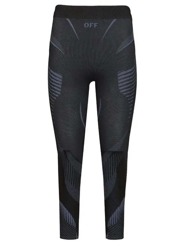 Off-White Racing Leggings - Black